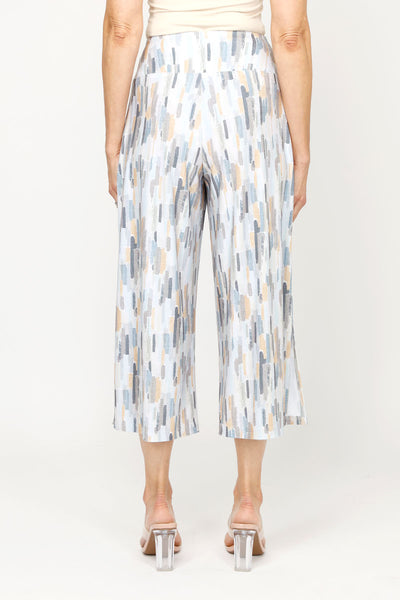 Sympli Side Slit Print Wide Capri – Evelyn & Arthur