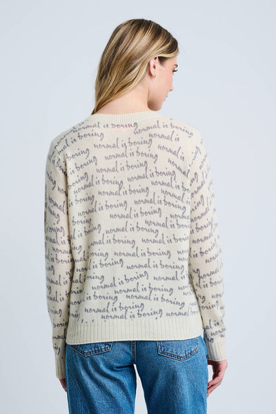 Lisa Todd Normal is Boring Cashmere Sweater – Evelyn & Arthur